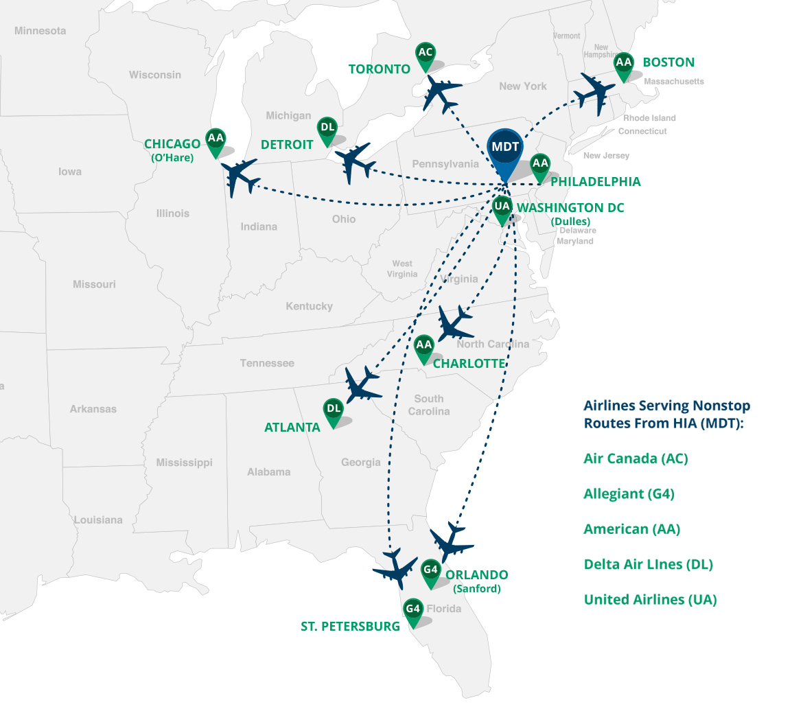 05_HIA_NonstopRoutes - Harrisburg International Airport